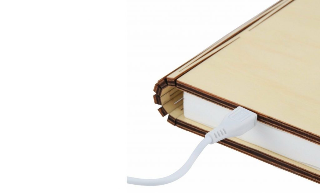 Gingko » Smart Book Light (Natural Wood)
