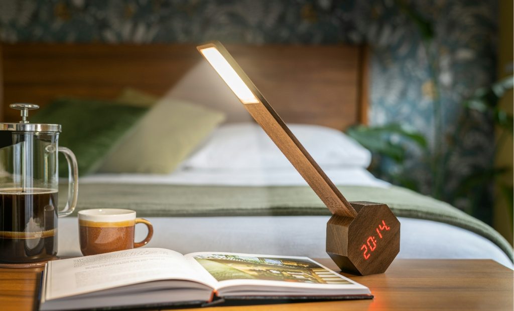 Gingko » Octagon One Plus Portable Alarm Clock Desk Light